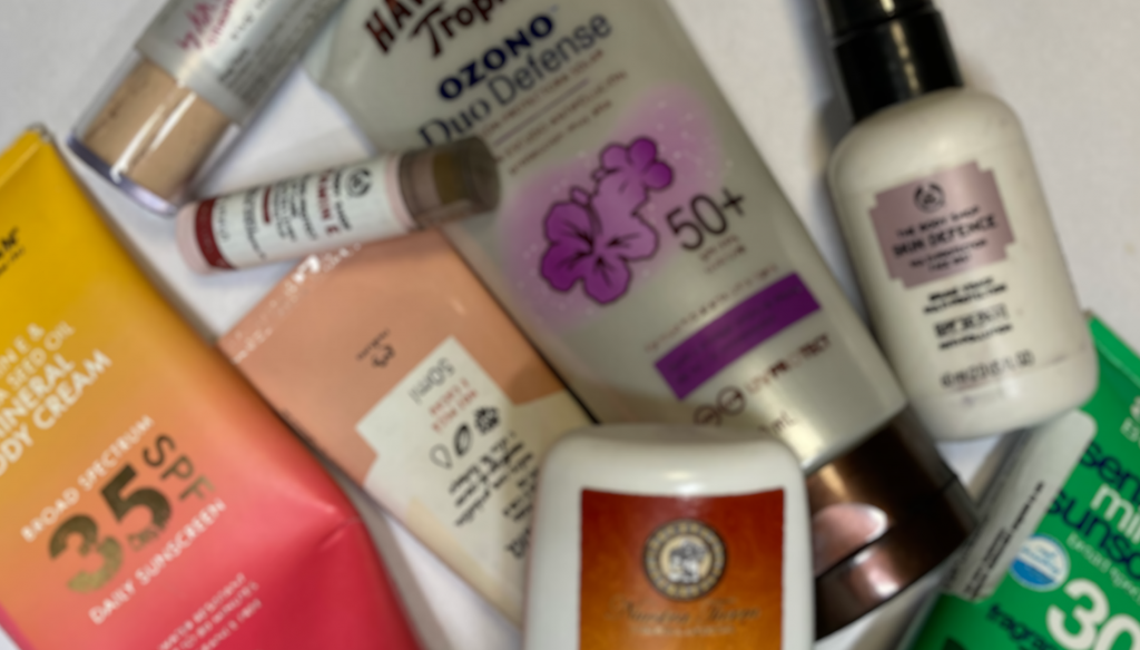 Reseña sobre algunos productos con FPS (factor de protección solar ...